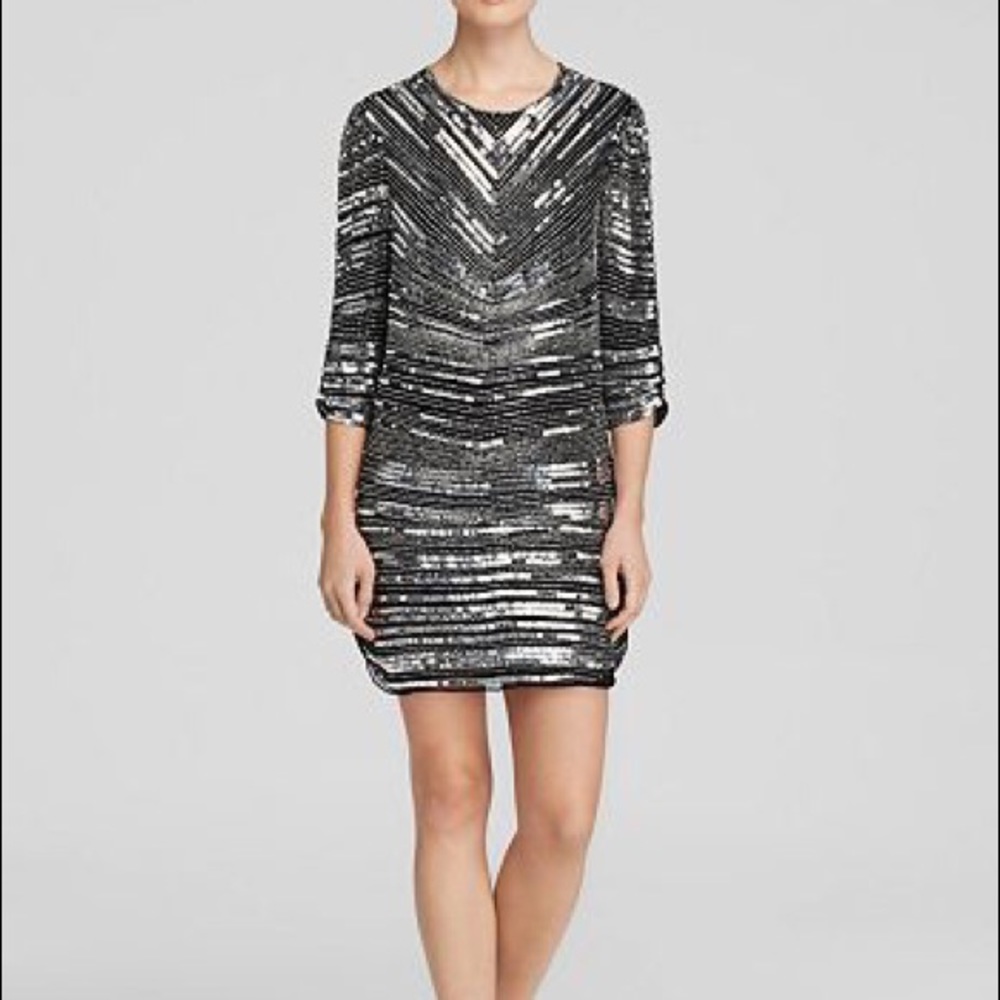 Parker Black Beaded Shift Dress - Gem
